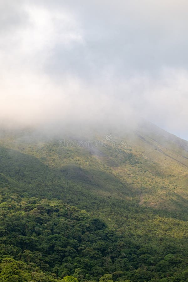 Clouds Over the Arenal Volcano in Costa Rica Stock Photo - Image of ...
