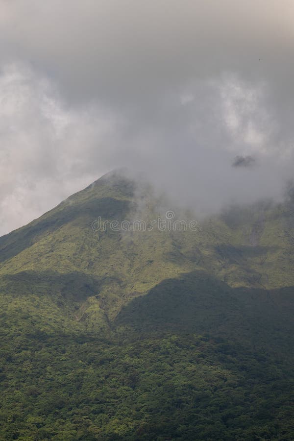 Clouds Over the Arenal Volcano in Costa Rica Stock Photo - Image of ...