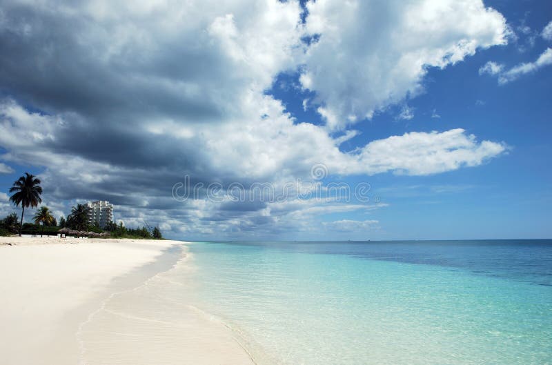 Clouds Over the Beach stock photo. Image of resorts, beach - 11372958