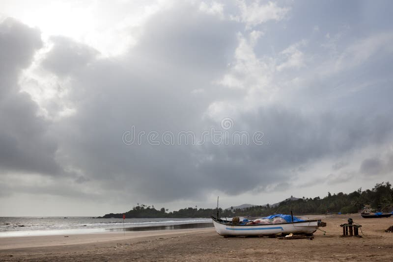Clouds over the beach stock image. Image of cloudscape - 28102019
