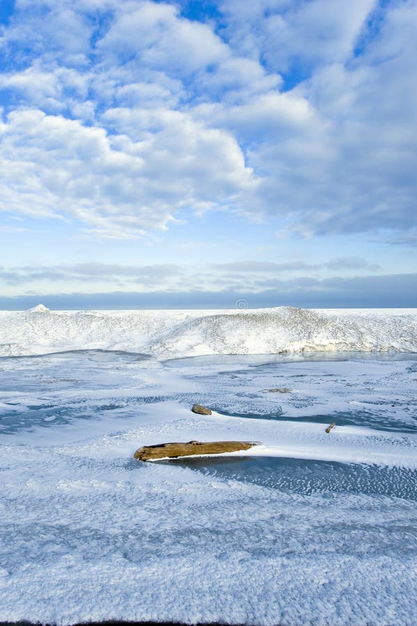Clouds over frozen lake stock photo. Image of frozen - 17765496