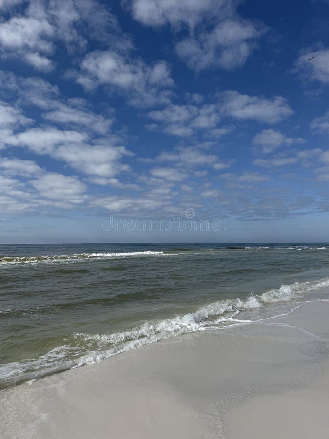 Clouds Over the Gulf of America Emerald Coast Stock Photo - Image of ...