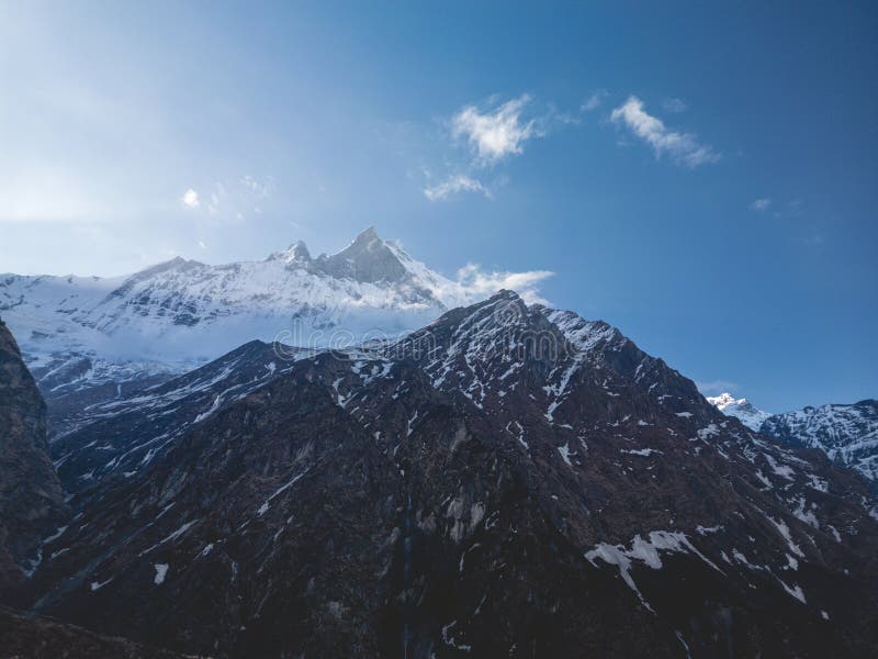 Clouds Over the Mountains, Mountains in the Fog, during Annapurna ...