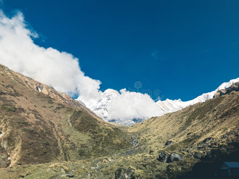 Clouds Over the Mountains, Mountains in the Fog, during Annapurna ...