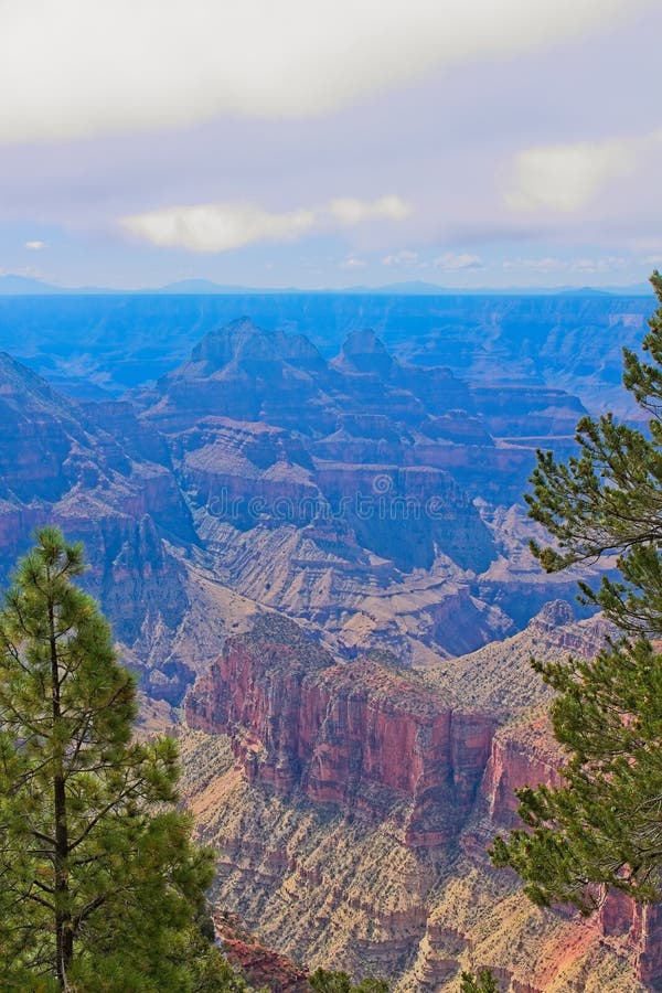 Clouds Over the North Rim of the Grand Canyon, Arizona. Stock Photo ...