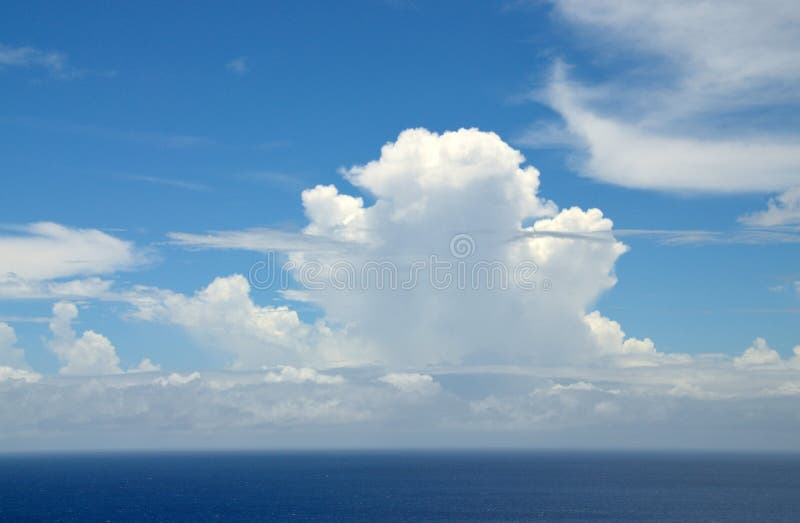 Clouds over Ocean stock photo. Image of formation, puffy - 44538470