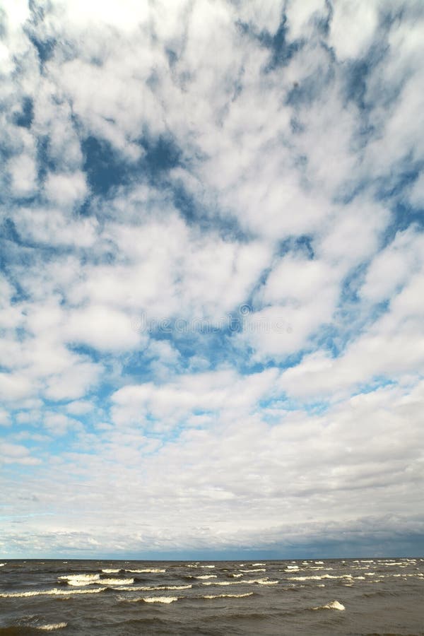 Clouds over sea. stock photo. Image of landscape, moody - 26129608