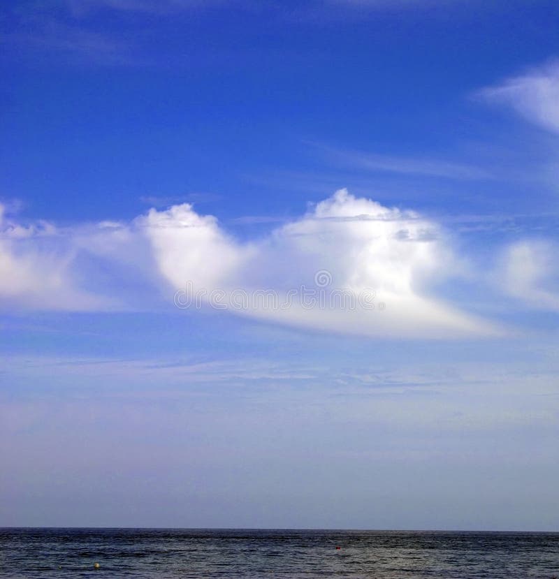 Clouds over the sea stock image. Image of drift, fluffy - 4662391