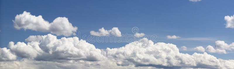 Clouds panoramic stock photo. Image of summer, white, sunny - 6632862