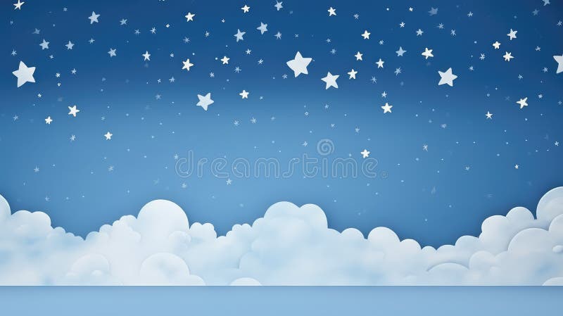 Clouds Pattern Blue Background Stock Illustration - Illustration of ...