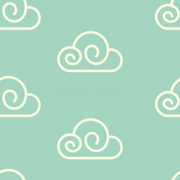 Clouds Pattern stock vector. Illustration of background - 42123399
