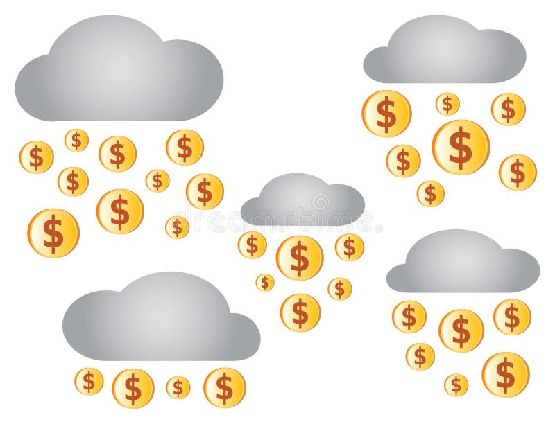 Thinking about Money stock illustration. Illustration of wealth - 5535281