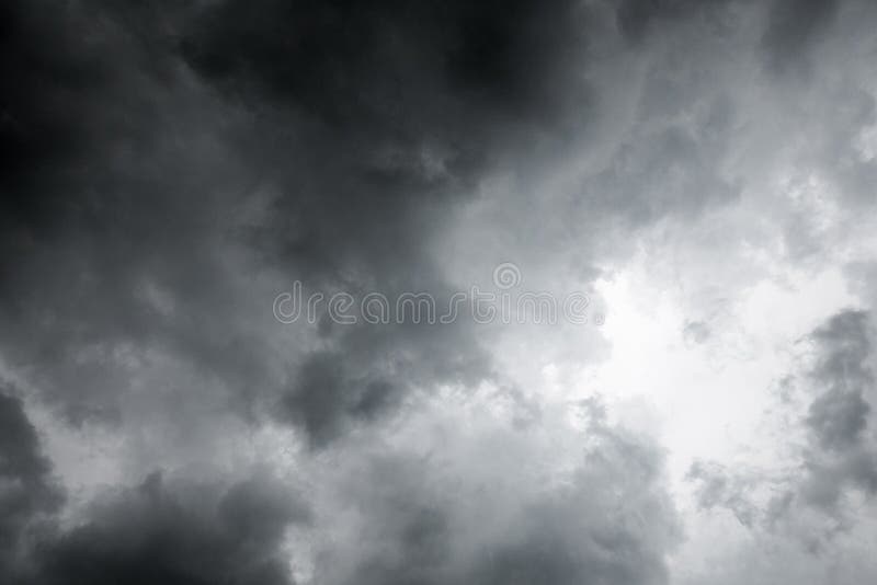 Clouds. Rain Clouds. Storm is Coming. before a Heavy Rainstorm Stock ...