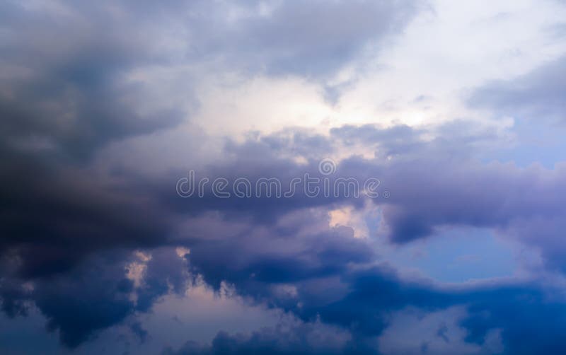 Clouds Raining Storm in the Sky Stock Photo - Image of overcast, cloud ...