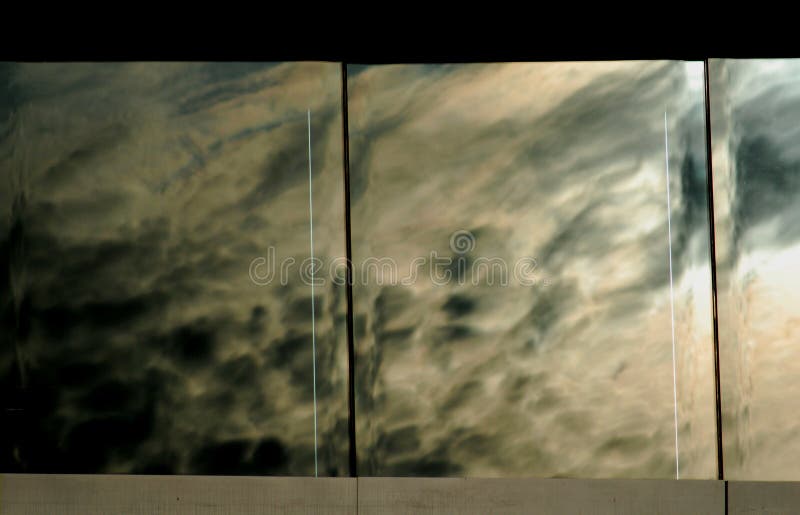Clouds Reflection on the Glass Stock Photo - Image of building, skies ...