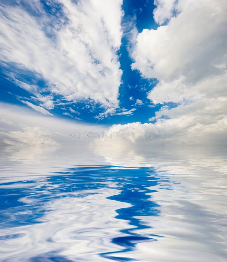 Clouds reflections stock photo. Image of idyllic, reflection - 56378368