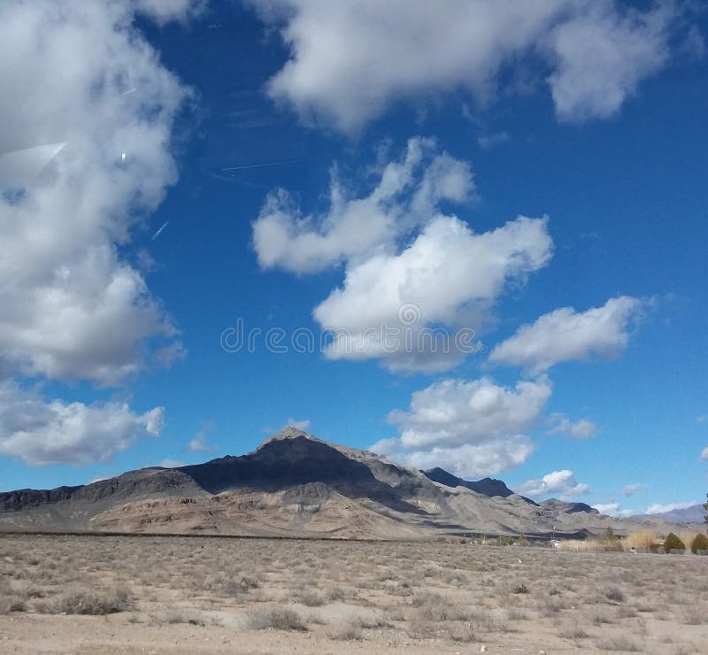 Clouds Rising Above the Desert Stock Image - Image of peaceful, nature ...