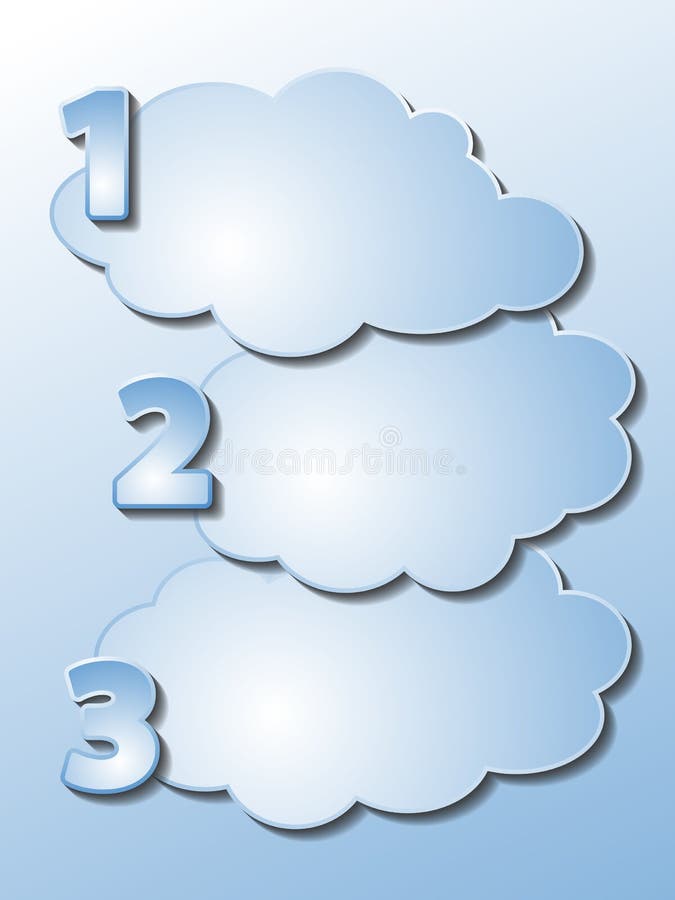 Clouds Shape Numbers Stock Illustrations – 135 Clouds Shape Numbers ...