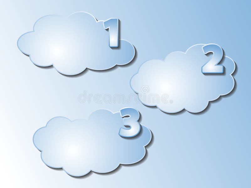 Clouds Shape Numbers Stock Illustrations – 116 Clouds Shape Numbers ...
