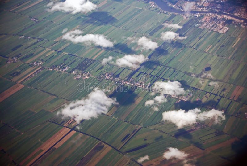 Clouds with shadows stock image. Image of fluffy, view - 12387605