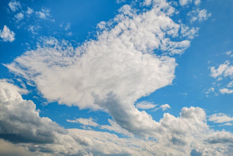 Clouds in the Shape of a Fish Tail Stock Photo - Image of blue, color ...