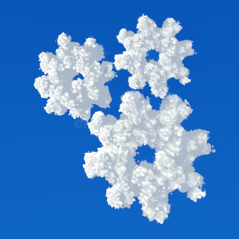 Clouds in Shape of Numbers 2015 Stock Illustration - Illustration of ...