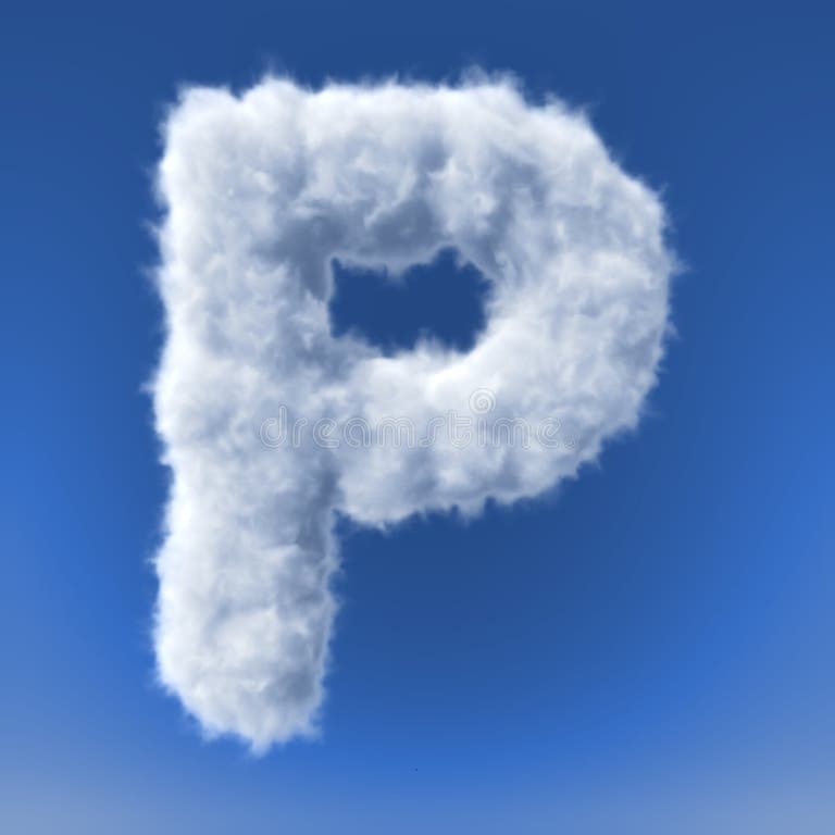Clouds Letter Shape Stock Illustrations – 1,700 Clouds Letter Shape ...
