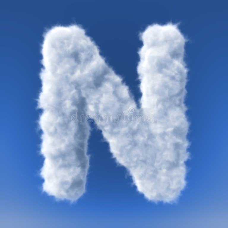 Clouds Shape Letter Stock Illustrations – 1,732 Clouds Shape Letter ...