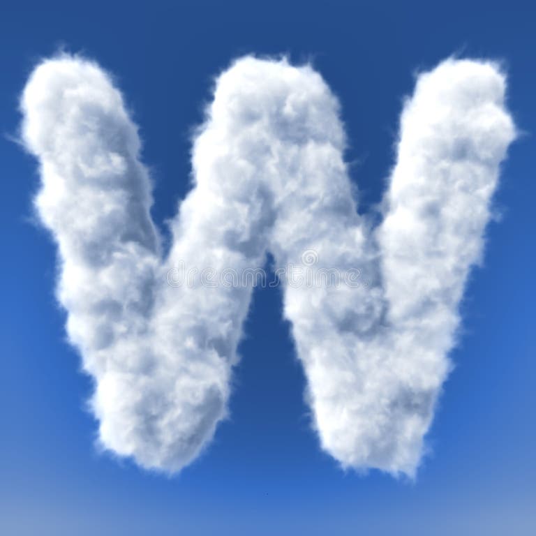 Clouds Shape Letter Stock Illustrations – 1,581 Clouds Shape Letter ...
