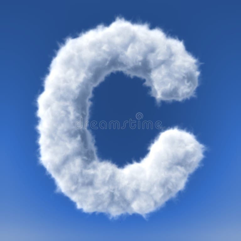Clouds Shape Letter Stock Illustrations – 1,732 Clouds Shape Letter ...
