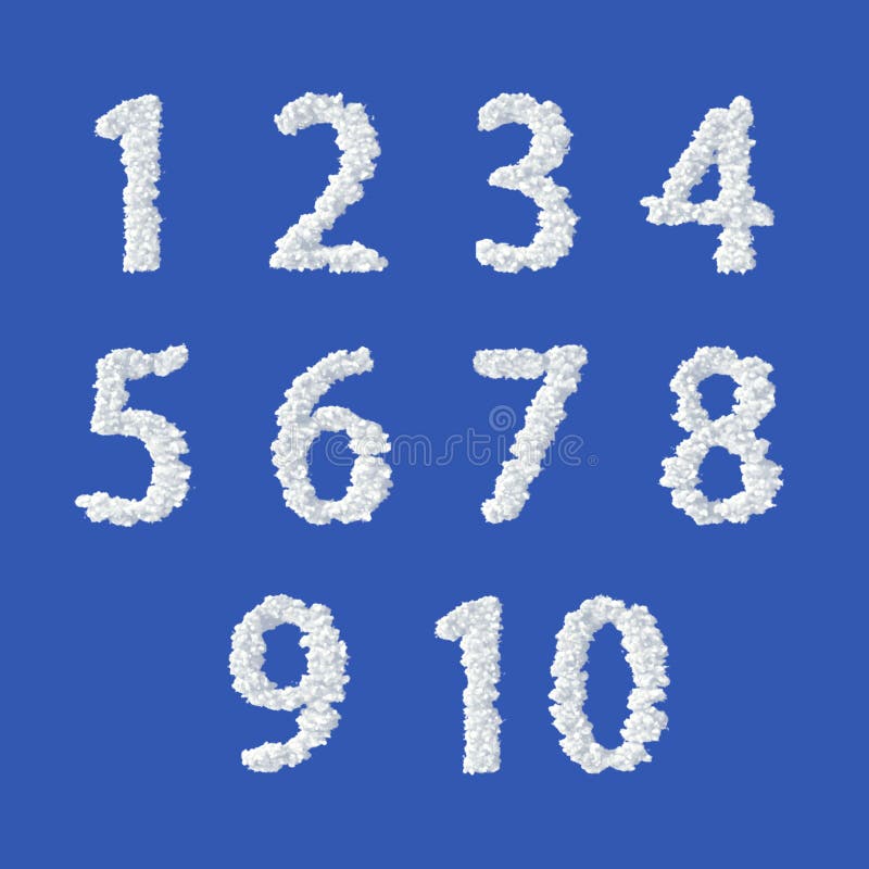 Numbers Cloud Shape Stock Illustrations – 512 Numbers Cloud Shape Stock ...