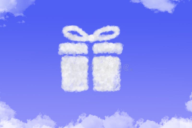 Clouds on a Shaped Canvas: a Dreamy Sky Background Stock Illustration ...