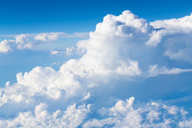 Cloudscape - Blue Sky and Shapes in the Clouds Stock Image - Image of ...
