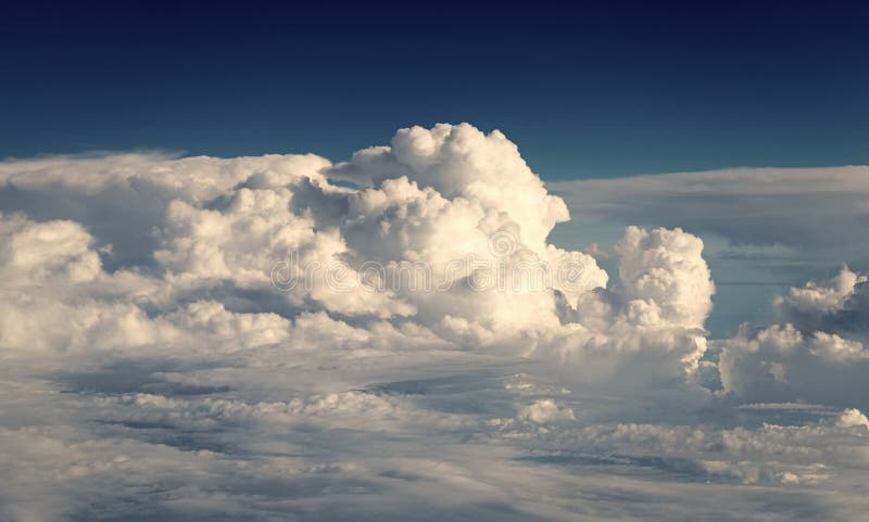 Cloudscape - Blue Sky and Shapes in the Clouds Stock Image - Image of ...