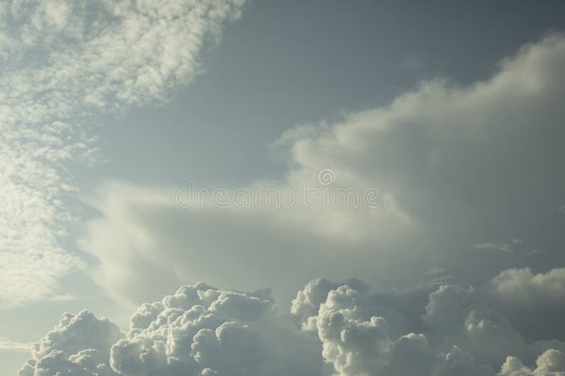 Clouds in Sky. Cumulus Clouds Stock Image - Image of beams, blue: 301007549