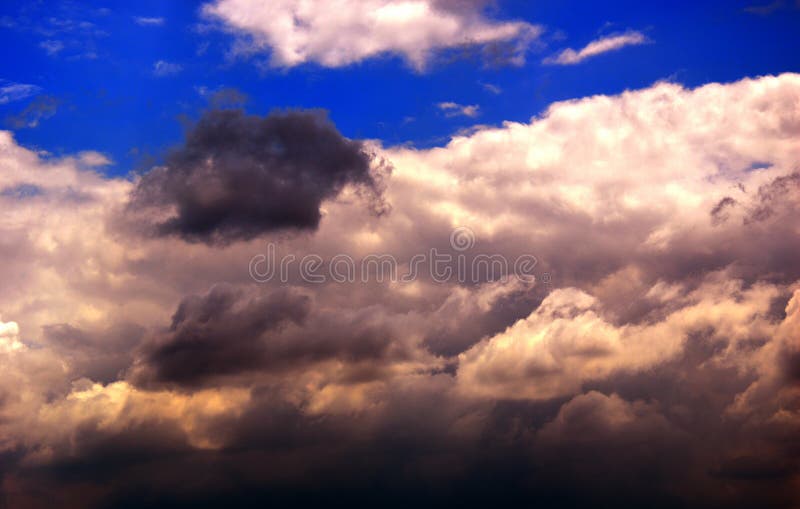 Clouds in the Sky in Dramatic Skies. Stock Image - Image of fluffy ...