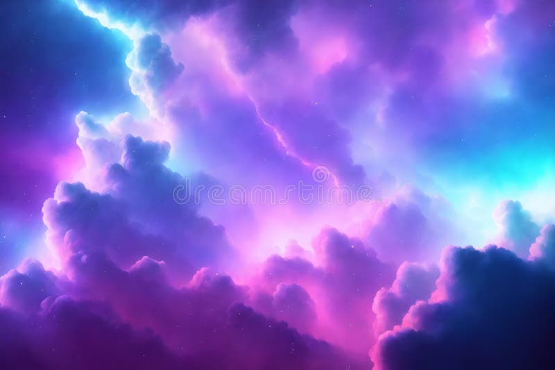 Clouds in sky elements stock illustration. Illustration of darkness ...