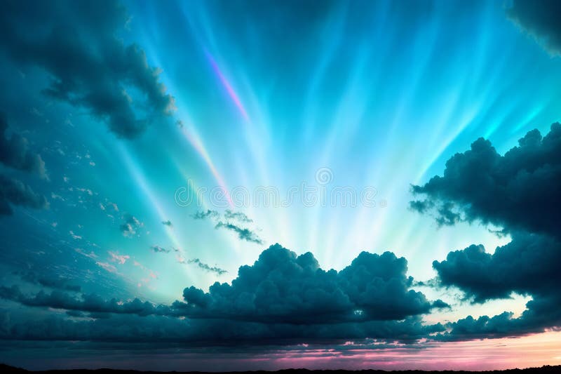 Clouds in sky elements stock illustration. Illustration of horizon ...