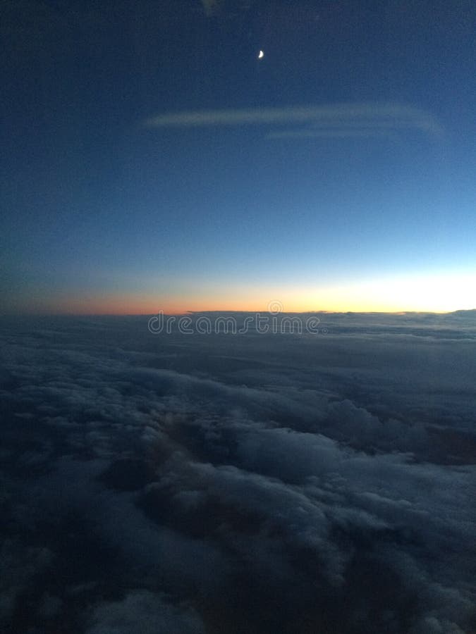 Clouds sky stock image. Image of high, altitude, sunset - 132029449