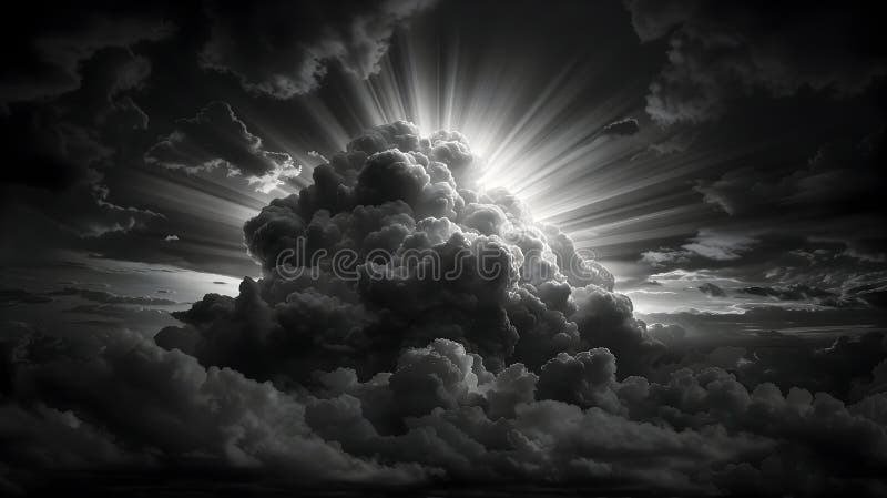 Clouds the Sky Landscape Anime Style Char Stock Illustration ...