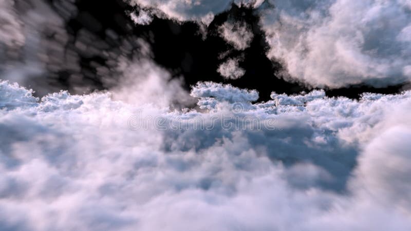 Flying through the Cinematic Clouds Background Loop with Alpha Version ...