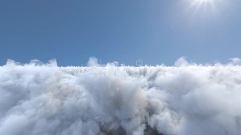 Infinite Fly through the Cinematic Clouds Background Seamless Loop V01 ...