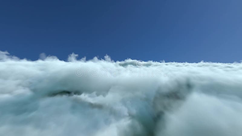 Infinite Fly through the Cinematic Clouds Background Seamless Loop V02 ...