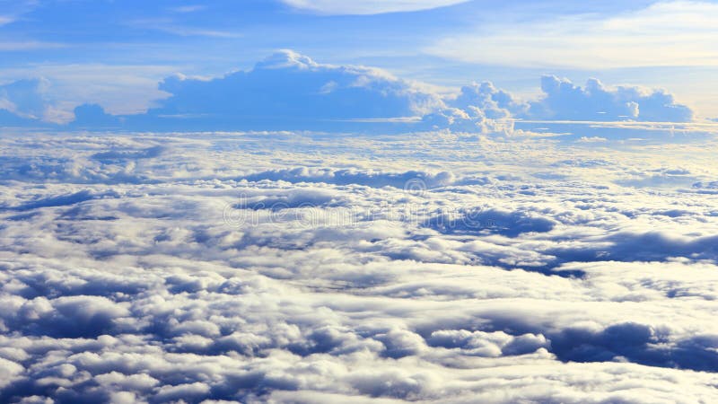 Clouds on Sky from Plane View Stock Photo - Image of high, heavens: 42767810