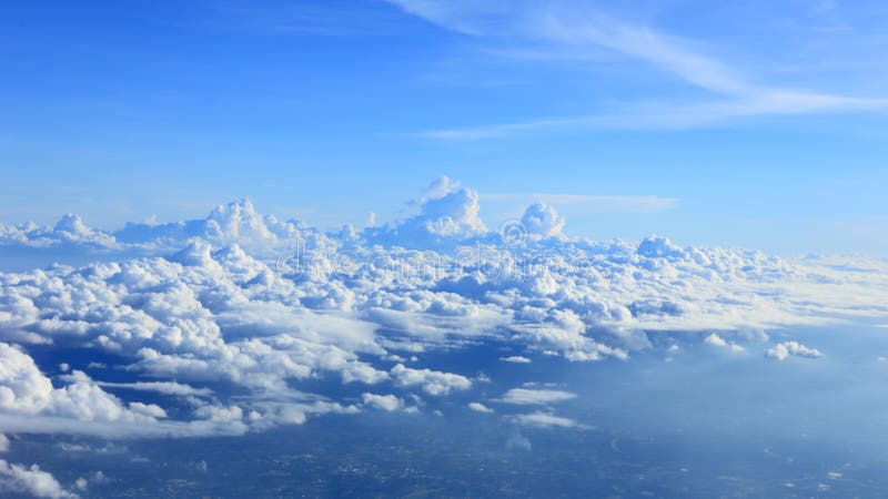 Clouds on Sky from Plane View Stock Photo - Image of nebulosity ...