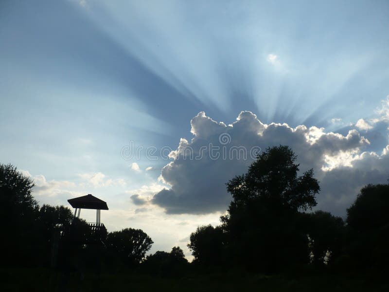 Clouds and Sky stock image. Image of white, autumn, trees - 90582991