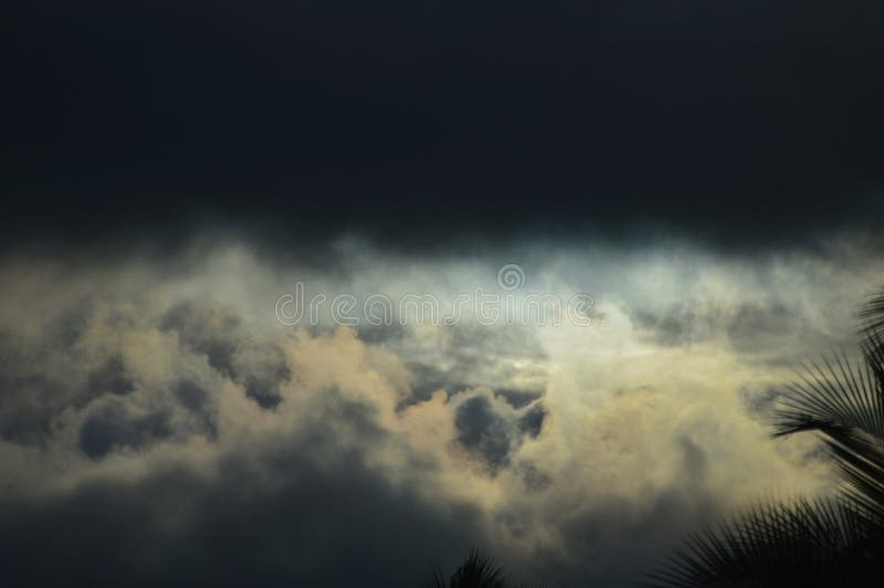 Clouds in the Sky Ready for the Rain Fall Stock Photo - Image of ocean ...