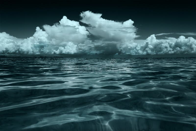 Clouds sky sea stock photo. Image of seascape, horizontal - 16784794
