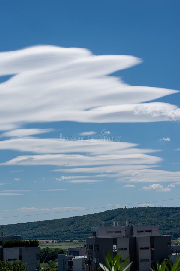 Clouds in the Sky, Specific Strange Cloud Shapes and Formations Stock ...