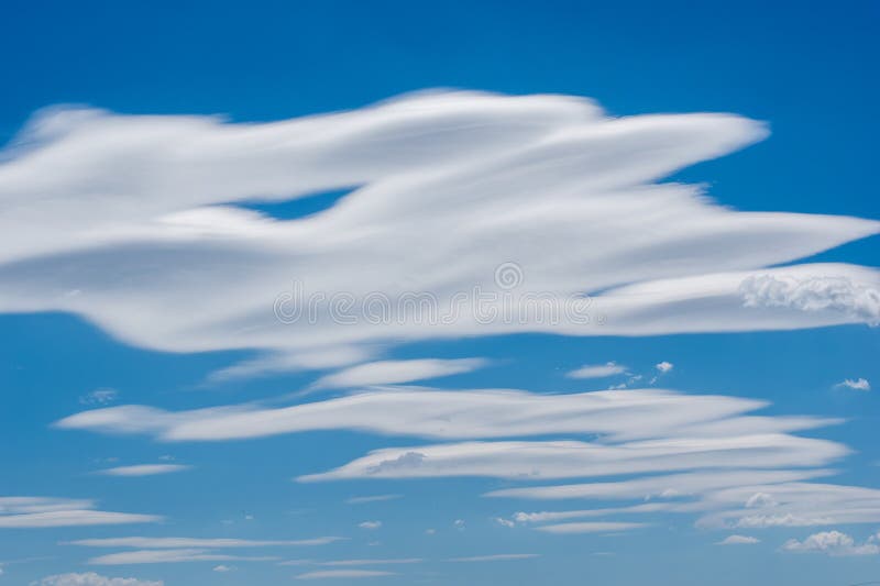 Clouds in the Sky, Specific Strange Cloud Shapes and Formations Stock ...